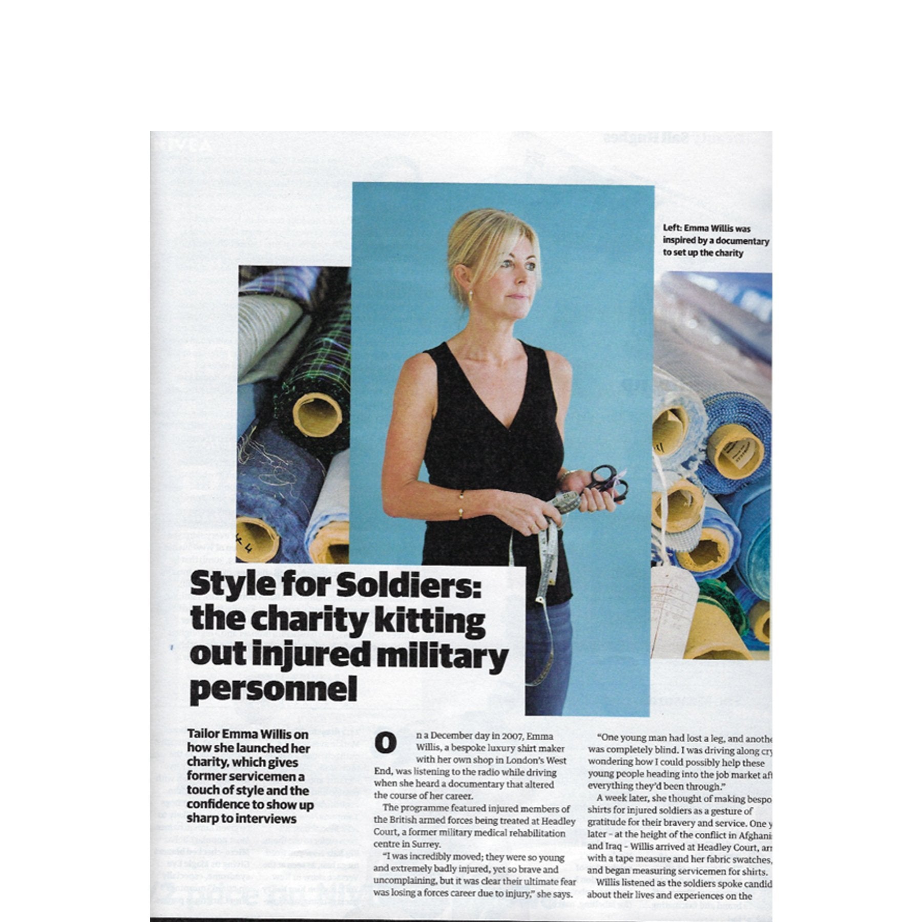 Emma interviewed in the Guardian Weekend magazine today