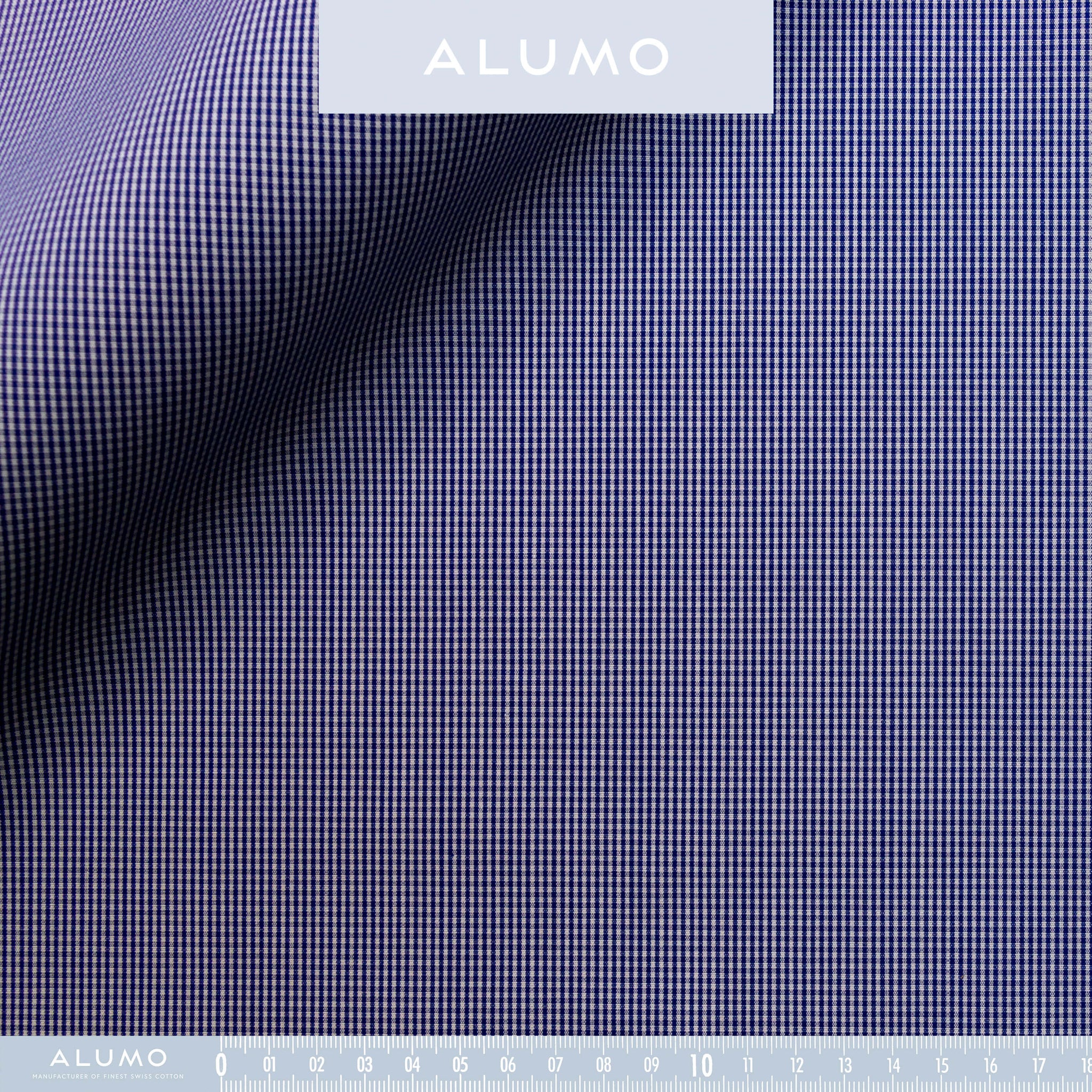 Navy Micro Check Supraluxe